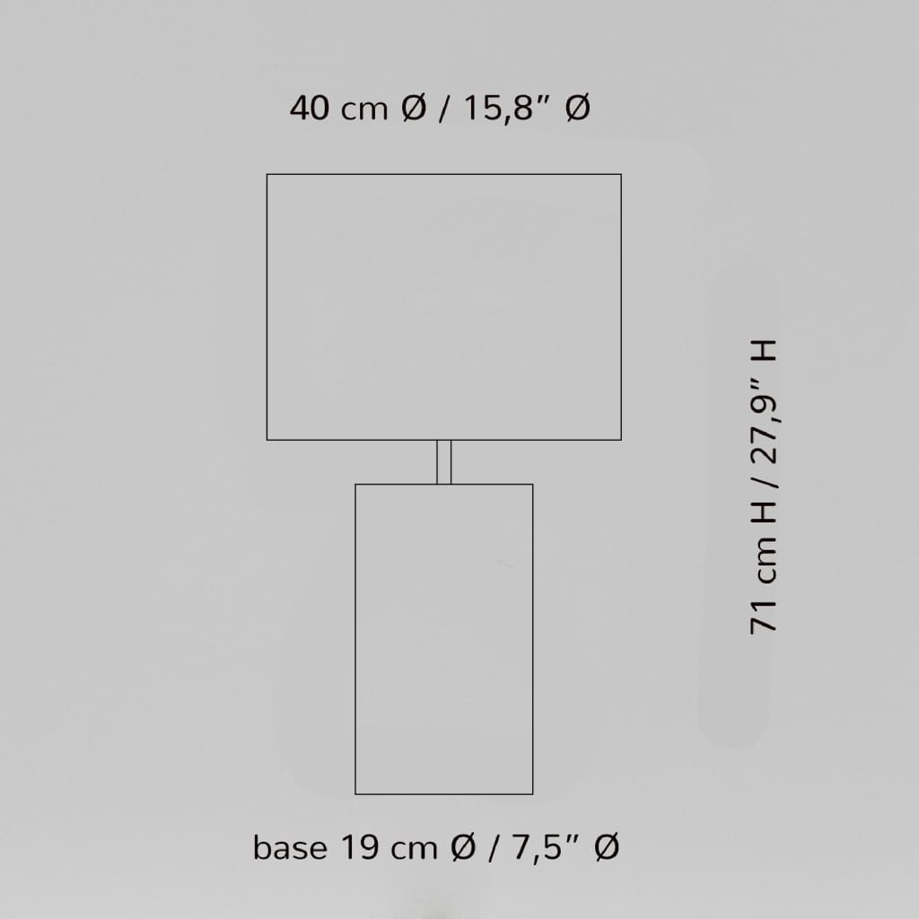 Sacco XL Table Lamp – Natural White Elegance | Gropius®